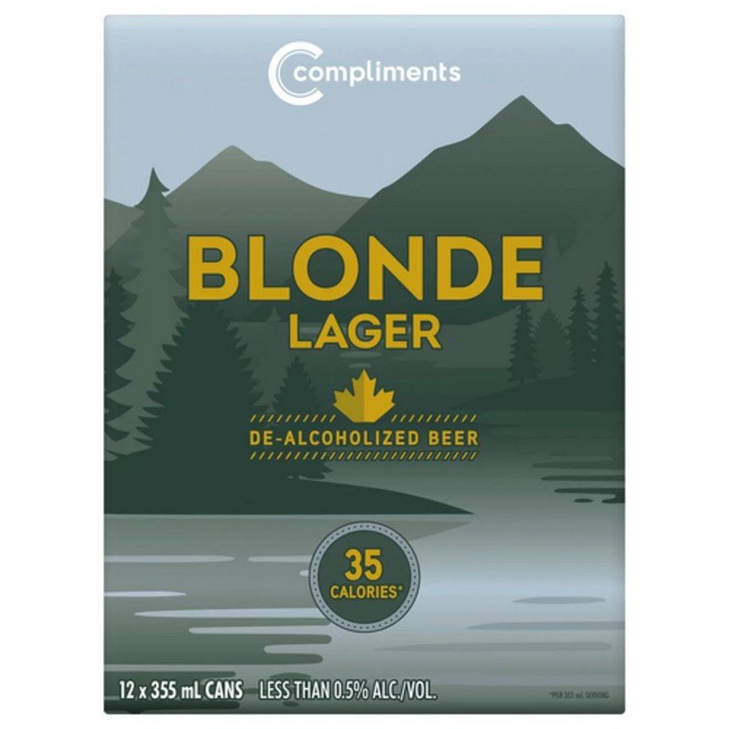 Compliments Blonde Lager De-Alcoholized Beer 12 x 355 ml